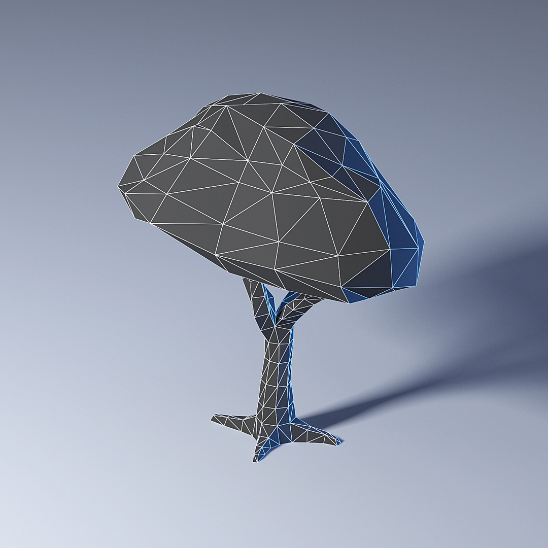 3D Model Polygonal Low-poly Tree - TurboSquid 1218037