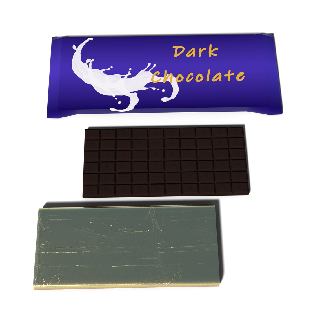 Chocolate Bar 3D Model - TurboSquid 2083734