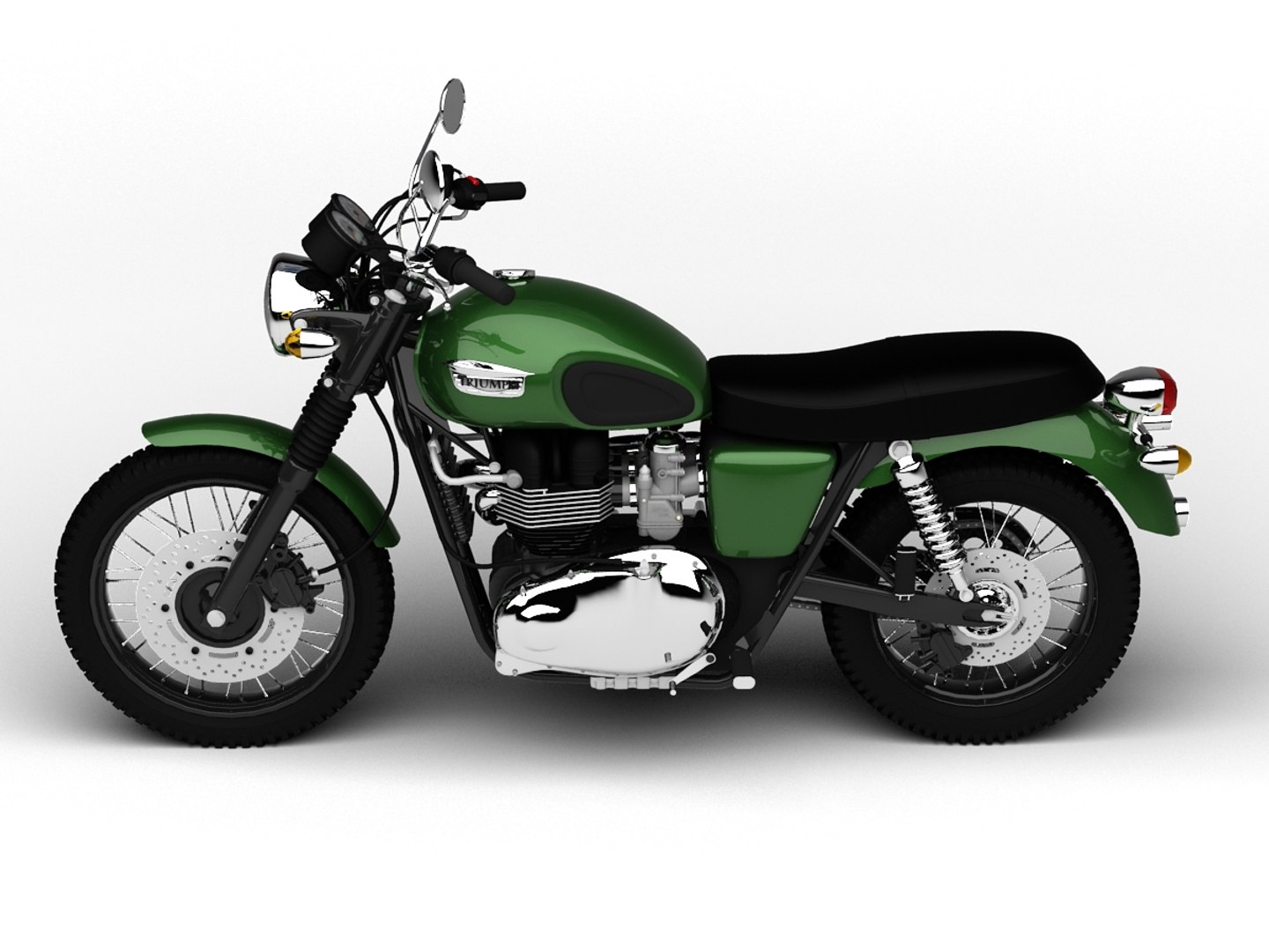 Triumph Scrambler 900 2012 3d Model