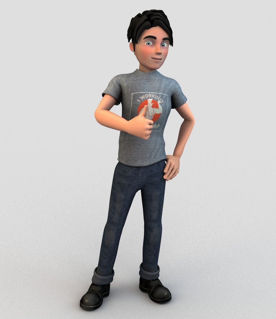 Rigged Cartoon Man 3D Model - TurboSquid 1325934