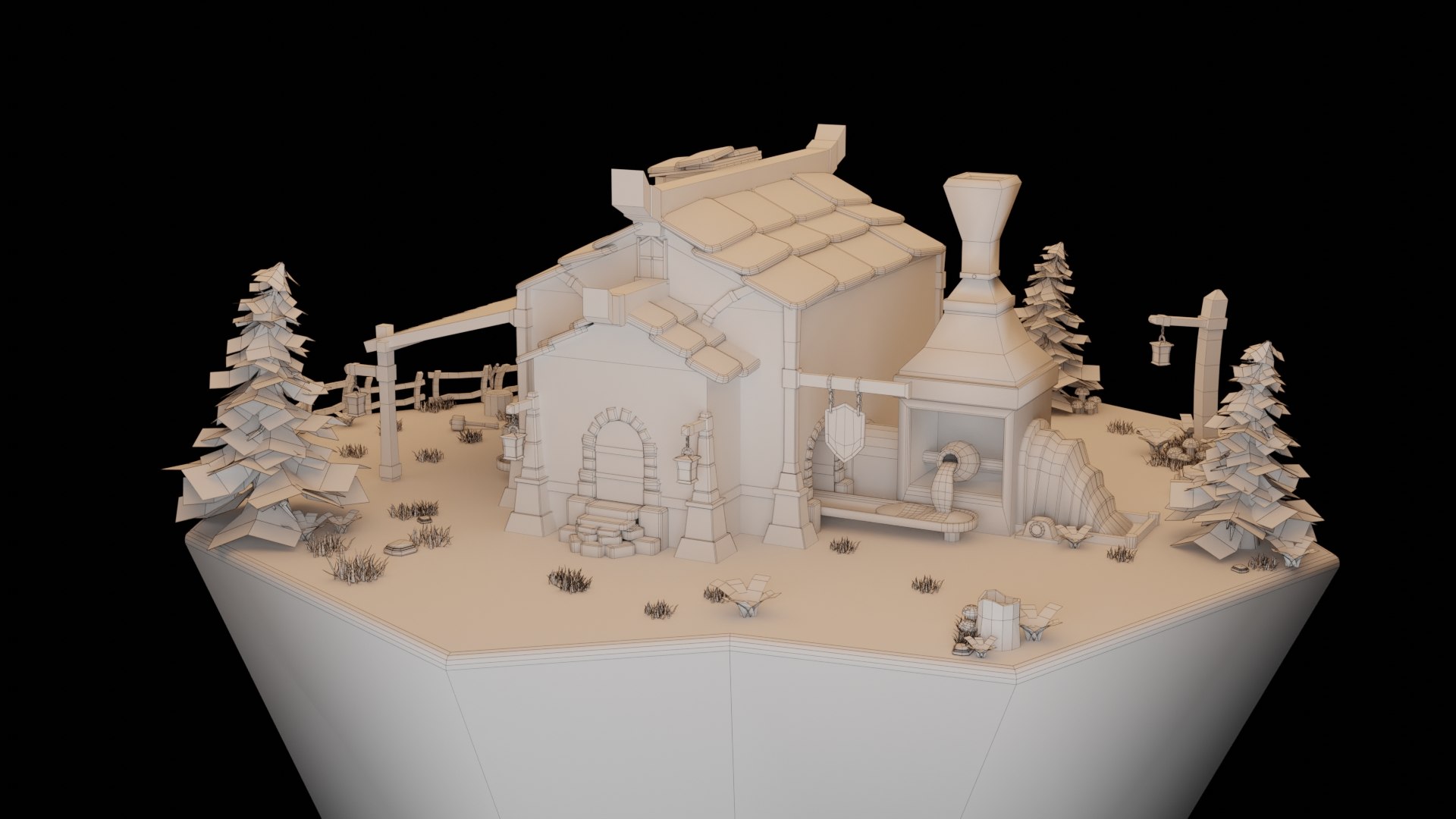 3D Medieval Blacksmith Model - TurboSquid 2065092