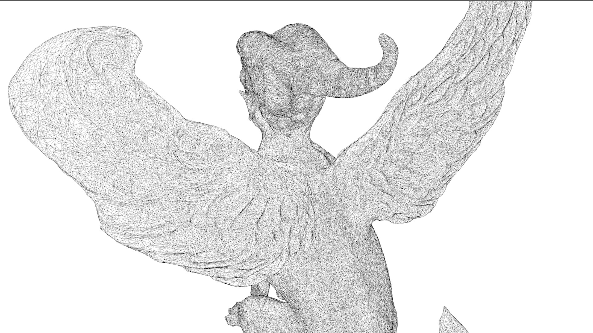 Statue Woman Lion Germanium 3D Model - TurboSquid 1579993