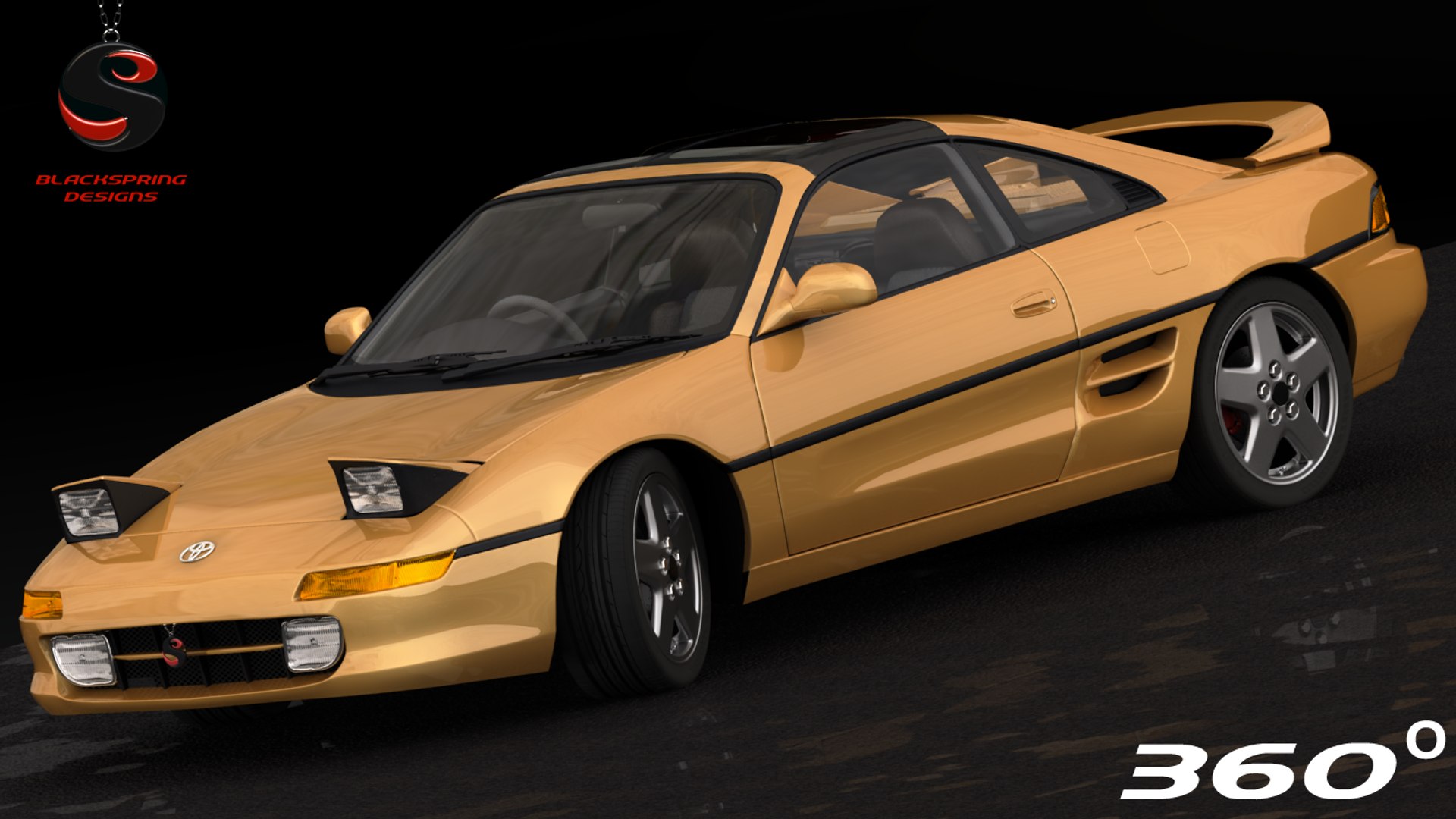 toyota mr2 gt 1995 3d obj