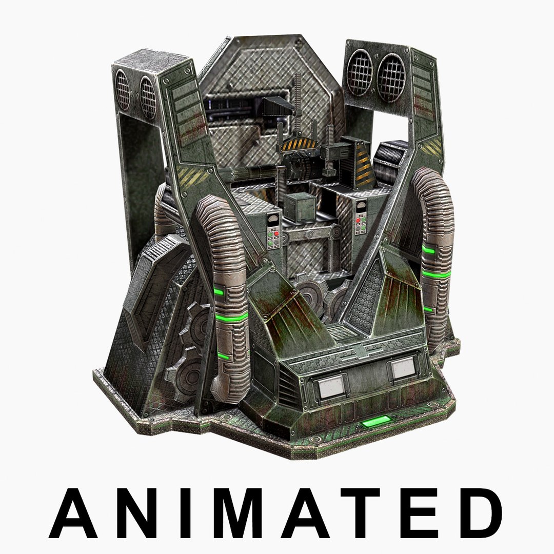 3d model low-poly craft machine