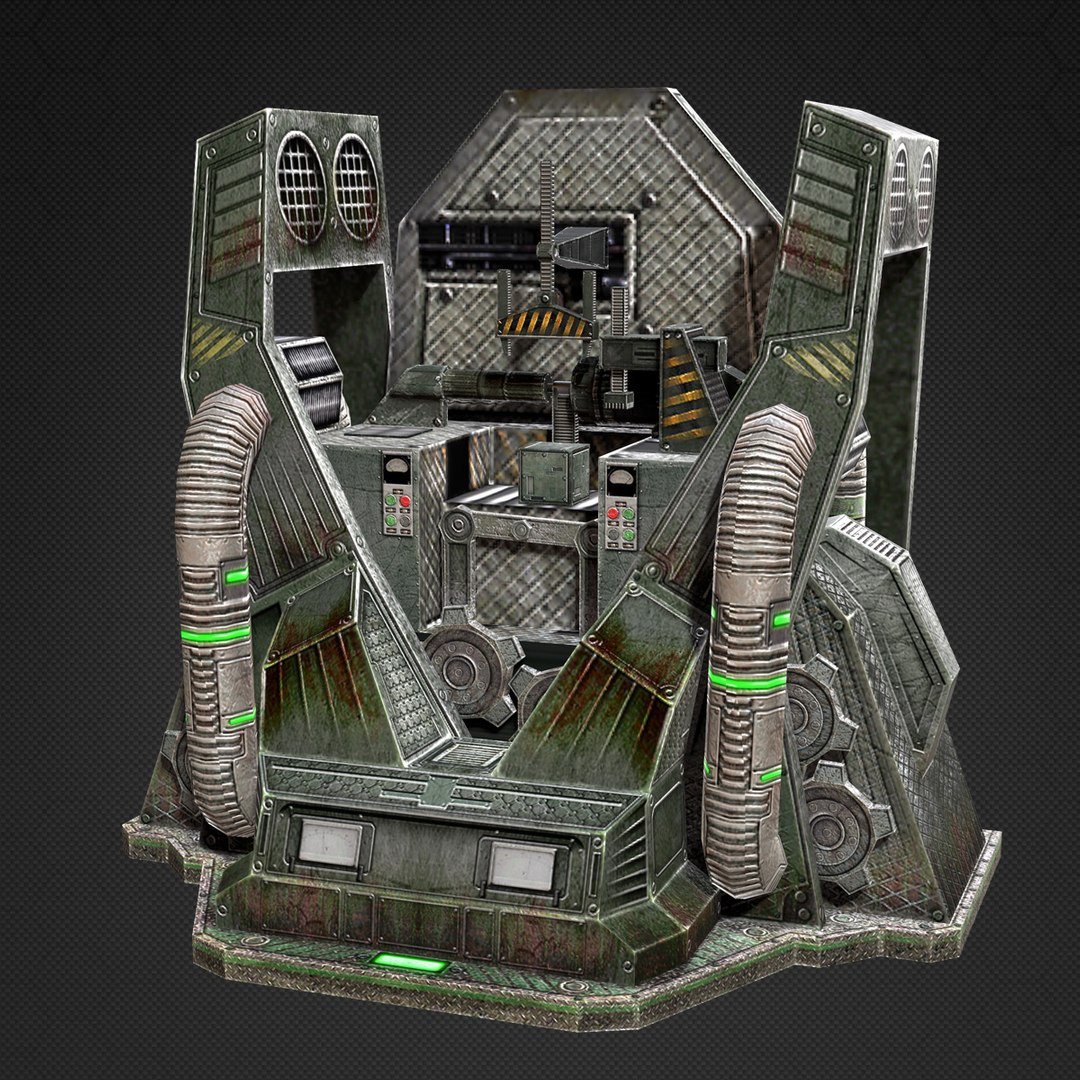 3d Model Low-poly Craft Machine