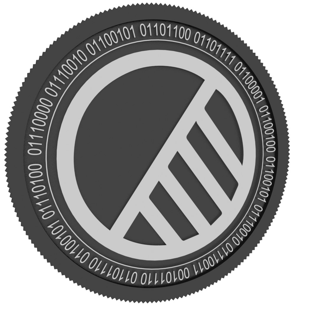 3D Agora Black Coin Model - TurboSquid 1593489