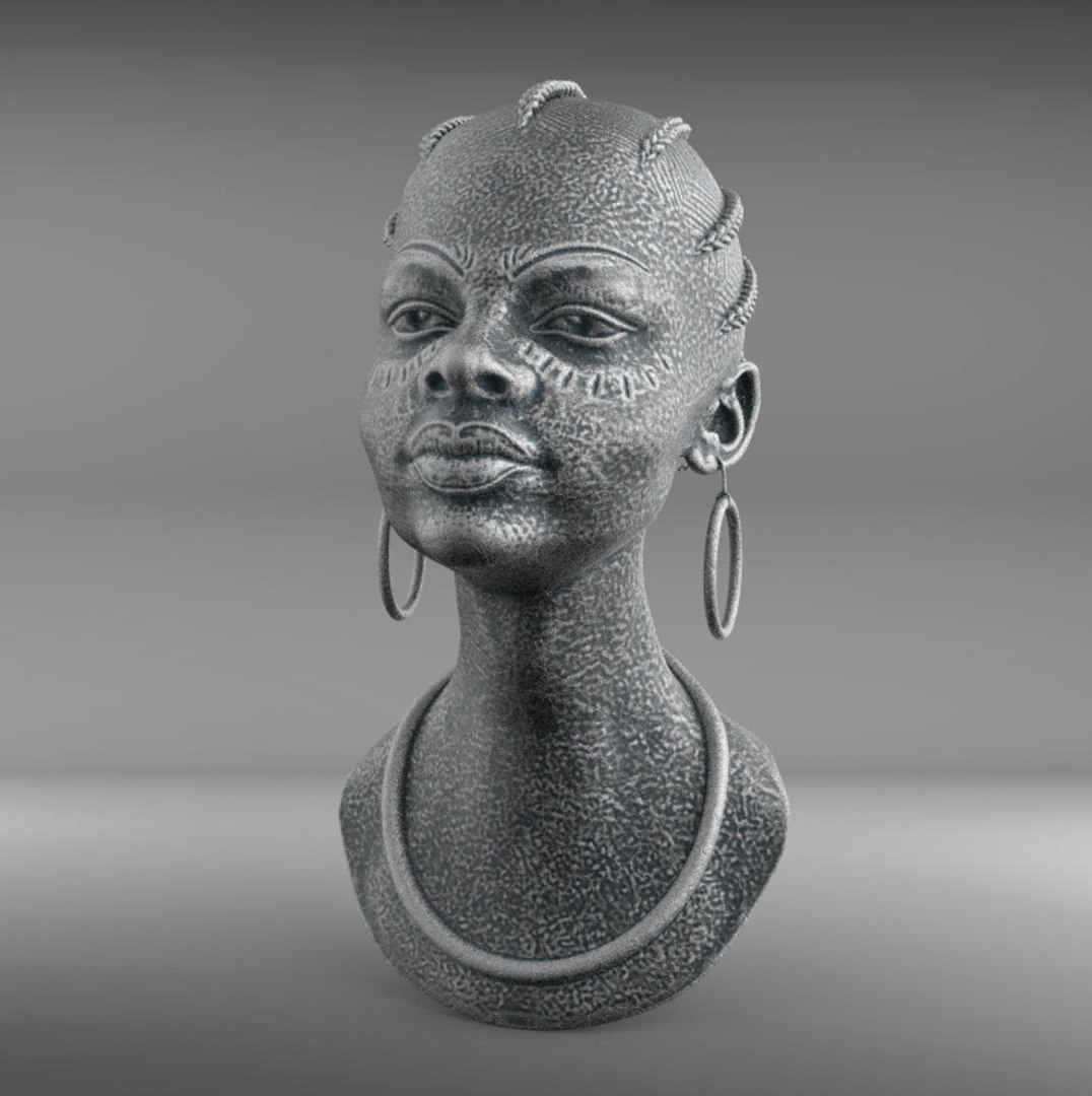 Stl Bust Girl 3D Model - TurboSquid 1315917