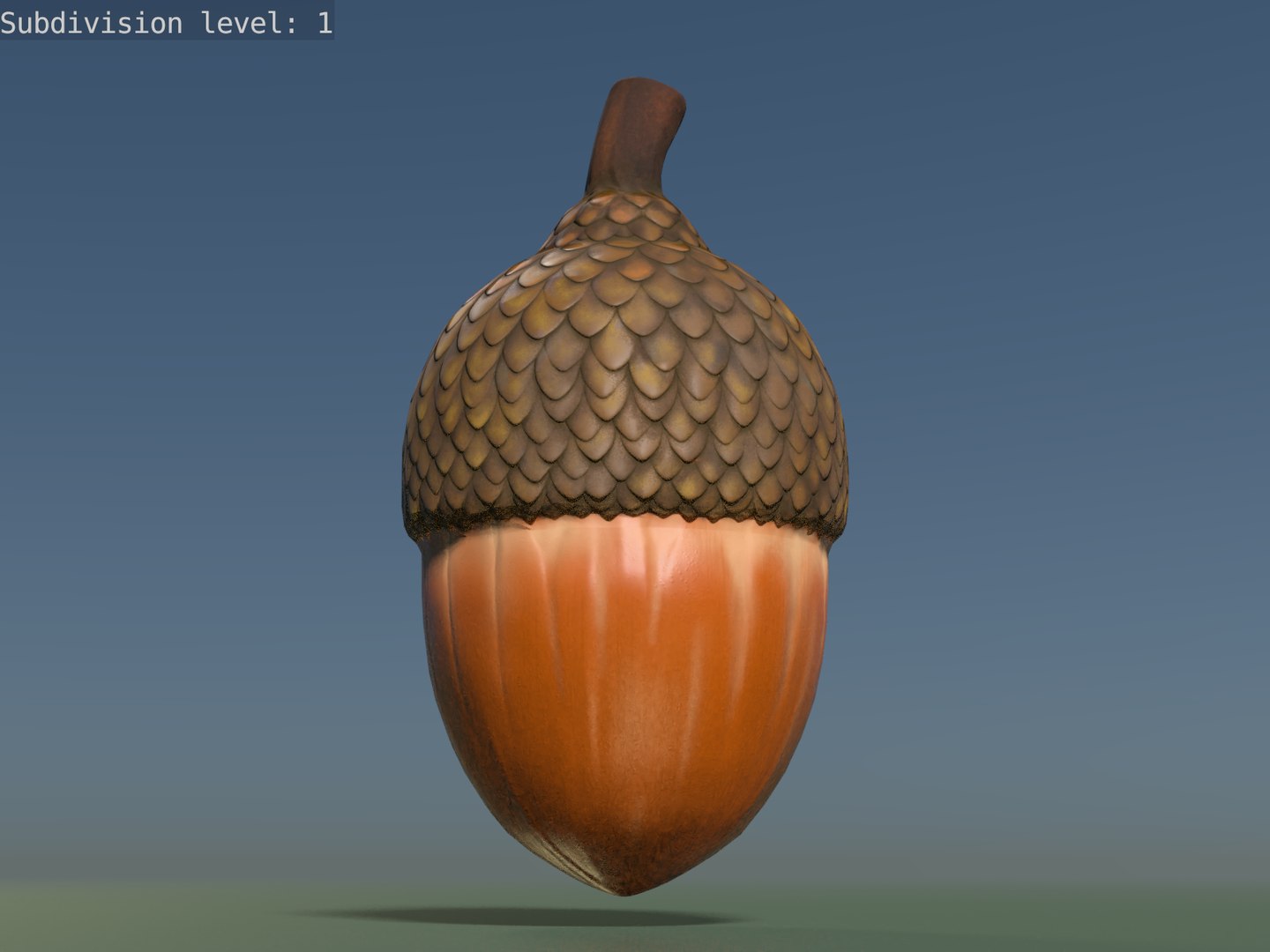 3D Acorn Model - TurboSquid 1254349