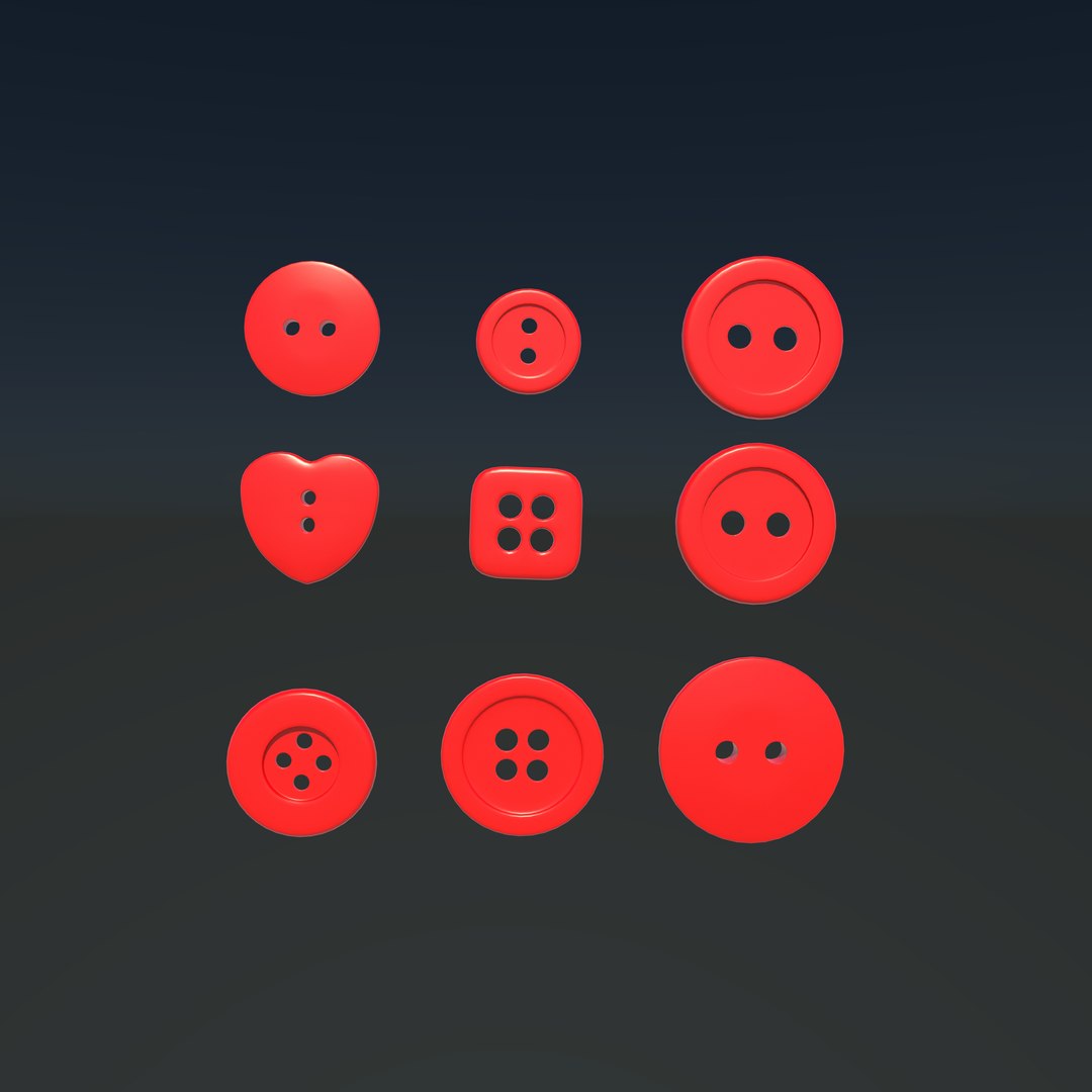 Slimline Buttons 3D Model 3D - TurboSquid 2360303