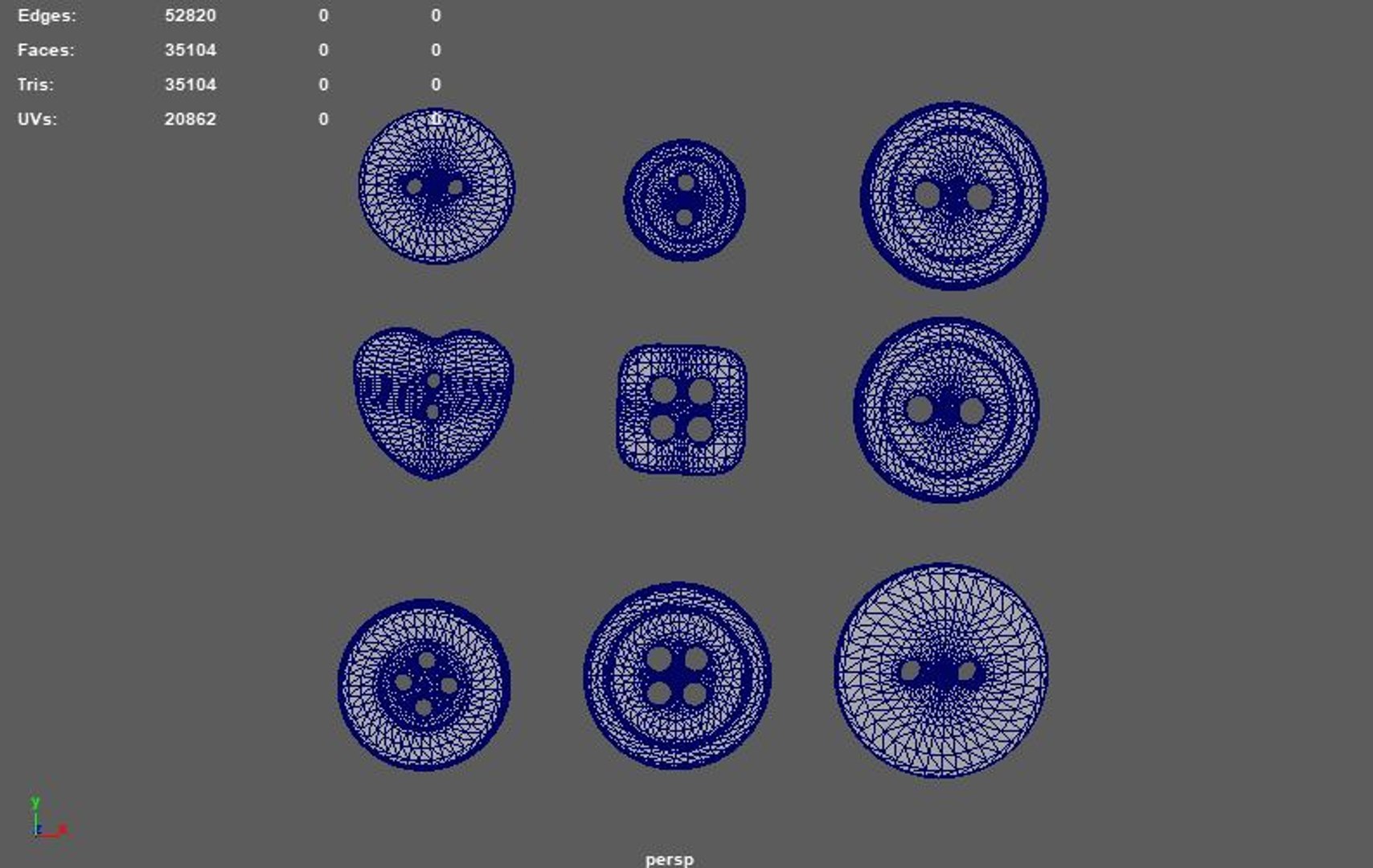 Slimline Buttons 3D Model 3D - TurboSquid 2360303
