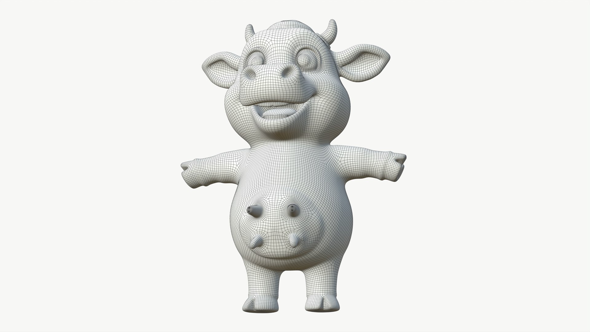 Cute Cartoon Simmental Cow - Stylized 3D Model 3D Model - TurboSquid ...
