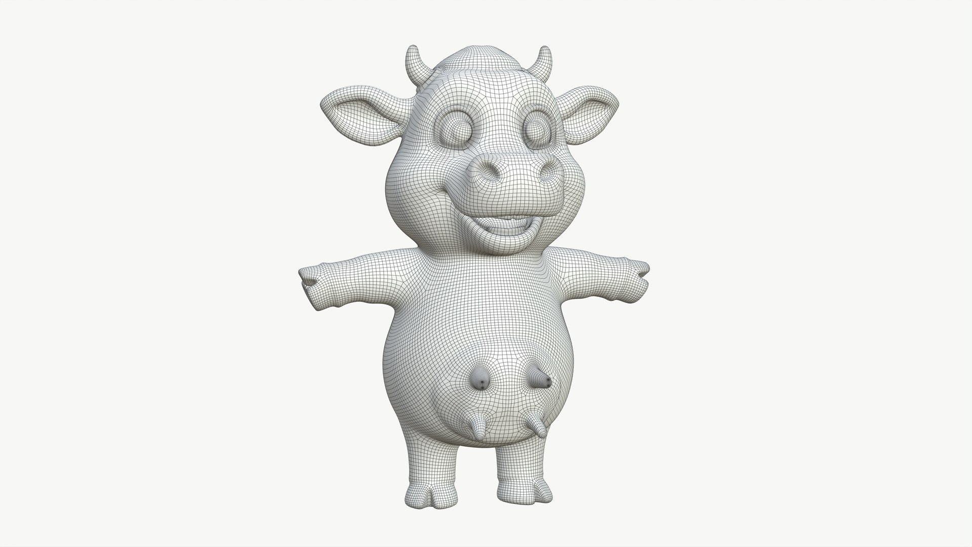 Cute Cartoon Simmental Cow - Stylized 3D Model 3D Model - TurboSquid ...
