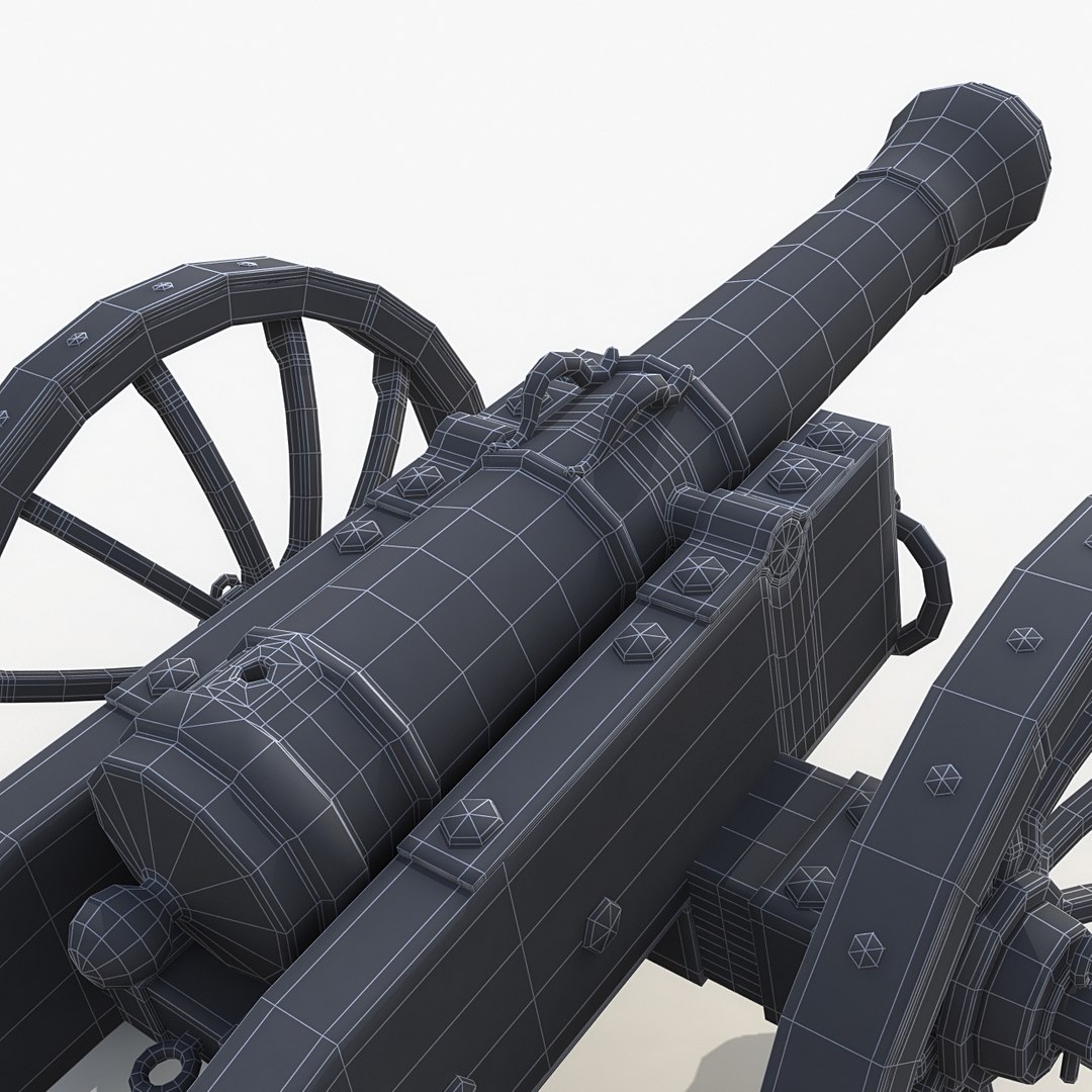 3d Model Medieval Field Cannon