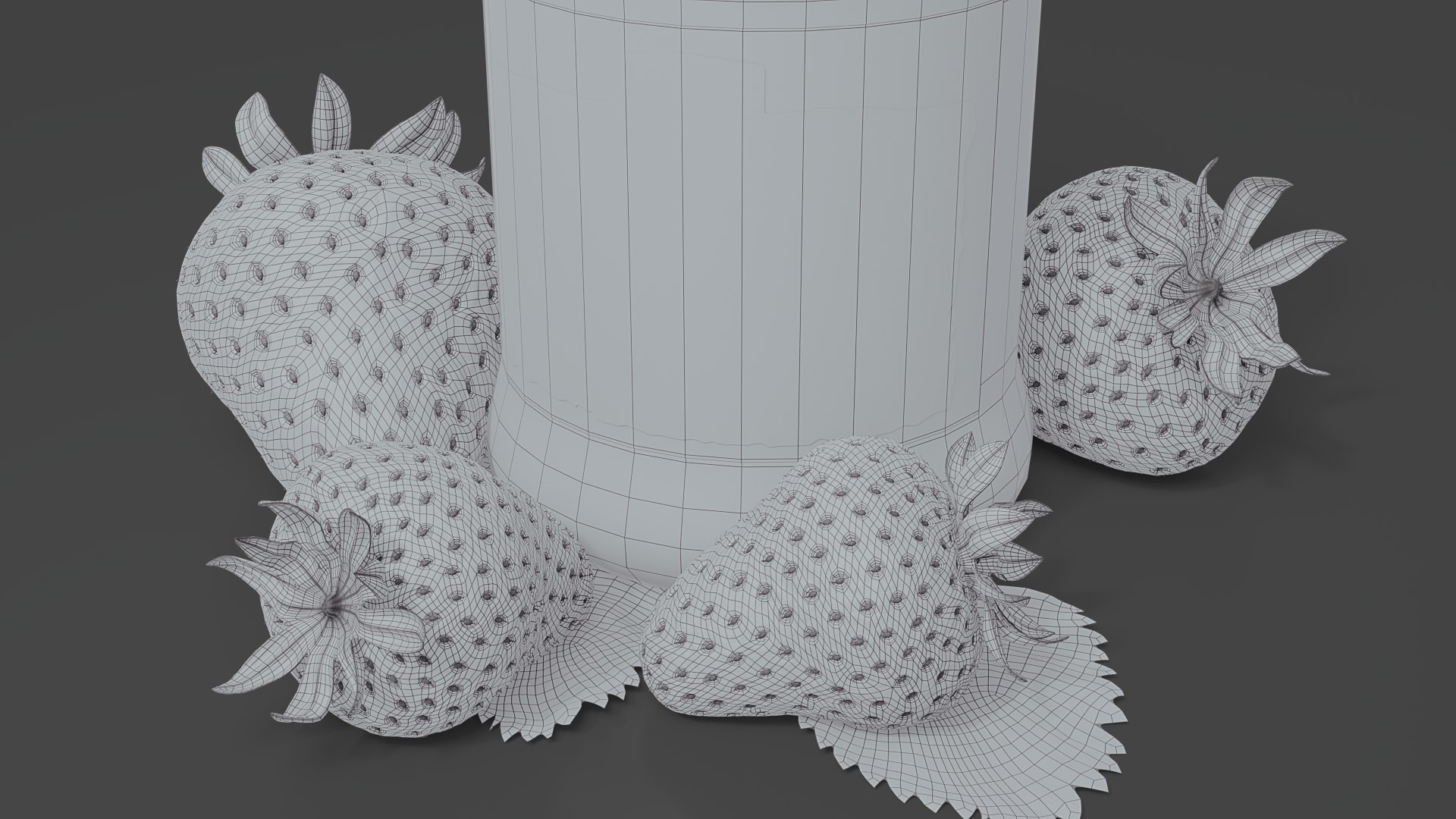 3D Strawberry Jam Model - TurboSquid 2007531