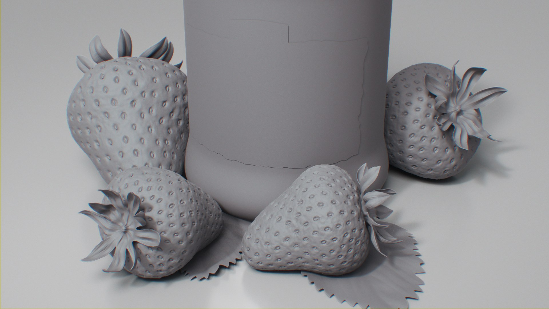 3D Strawberry Jam Model - TurboSquid 2007531