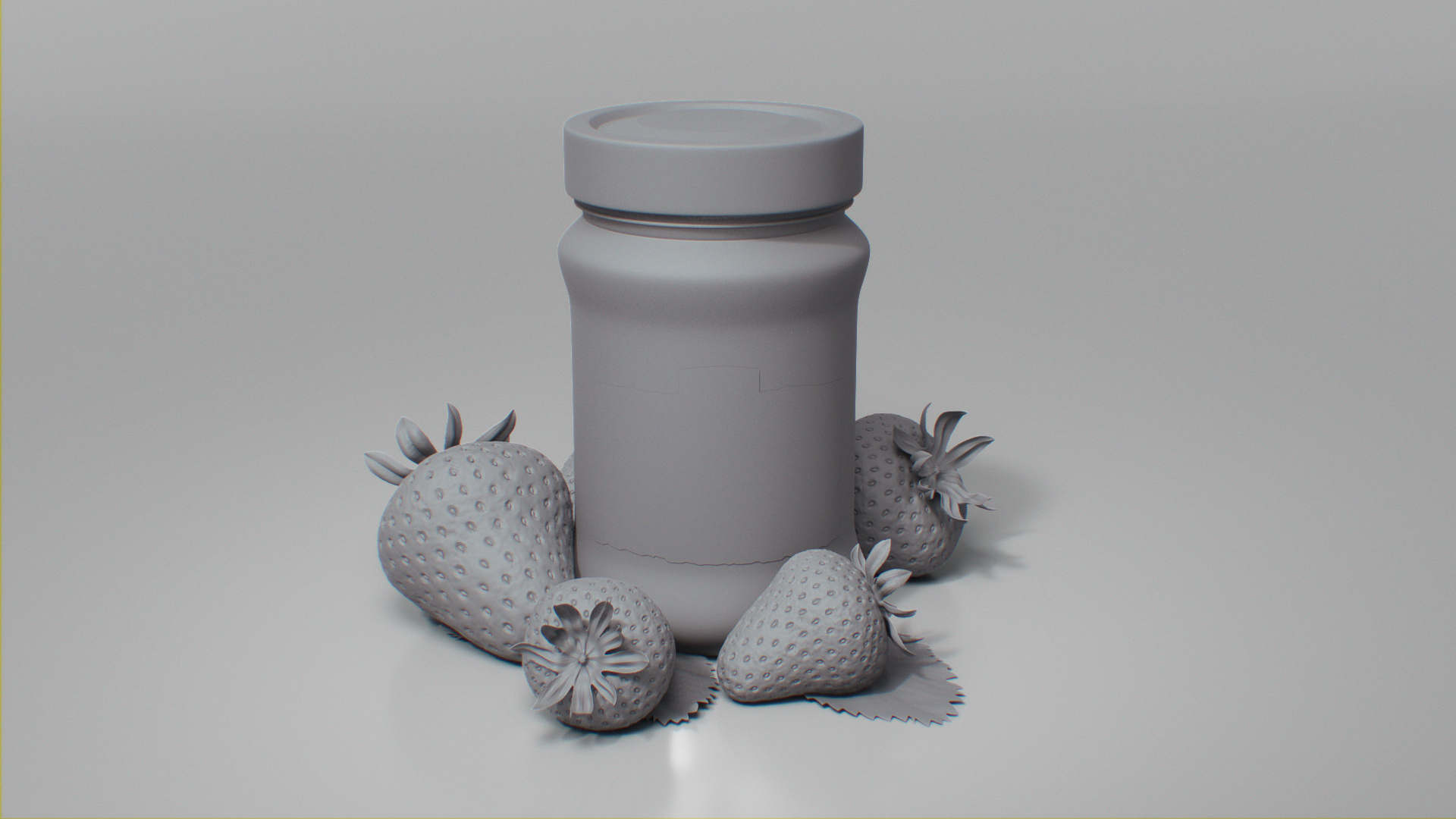 3D Strawberry Jam Model - TurboSquid 2007531