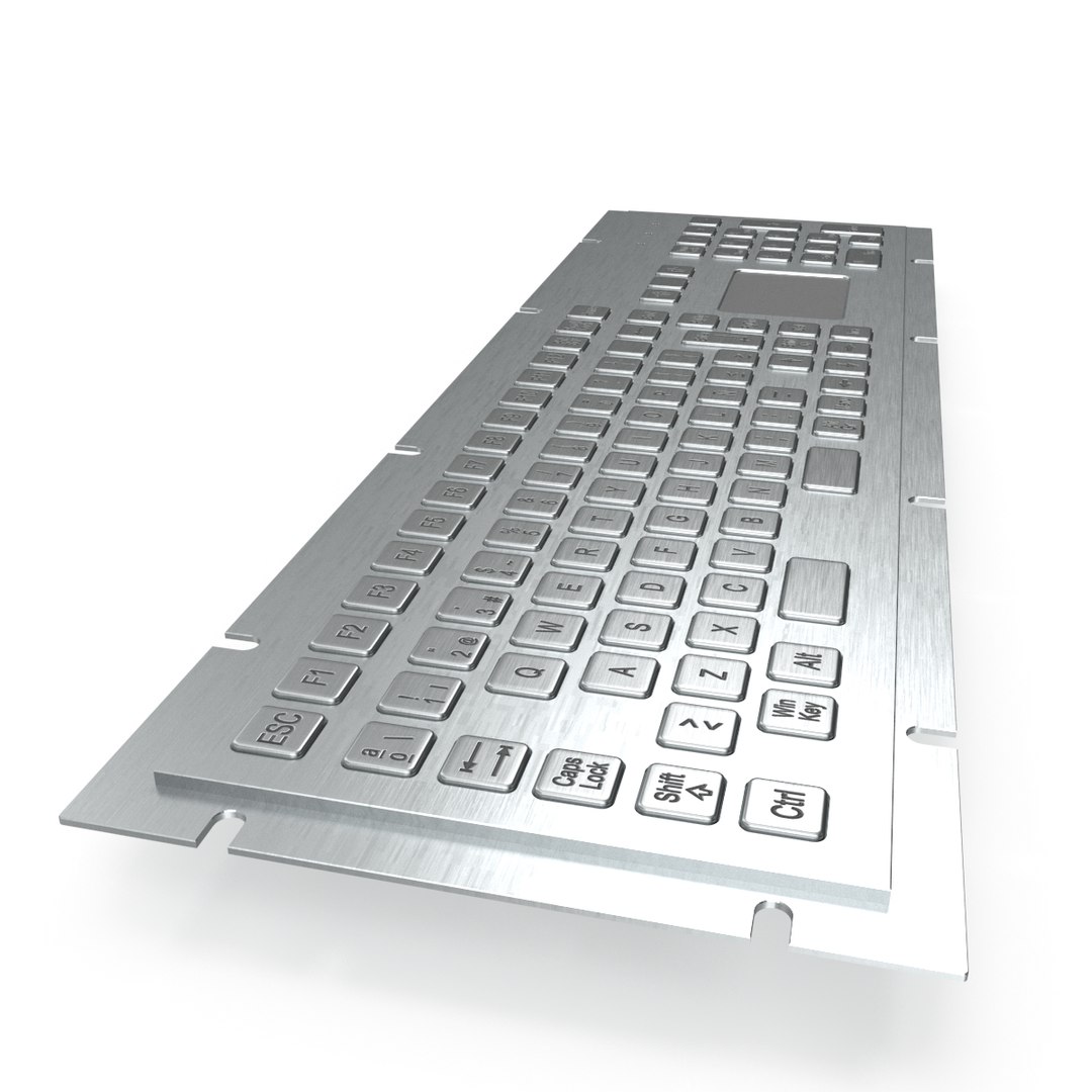 3D Industrial Metal KeyBoard Model - TurboSquid 1819479