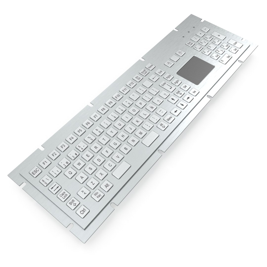 3D Industrial Metal KeyBoard Model - TurboSquid 1819479