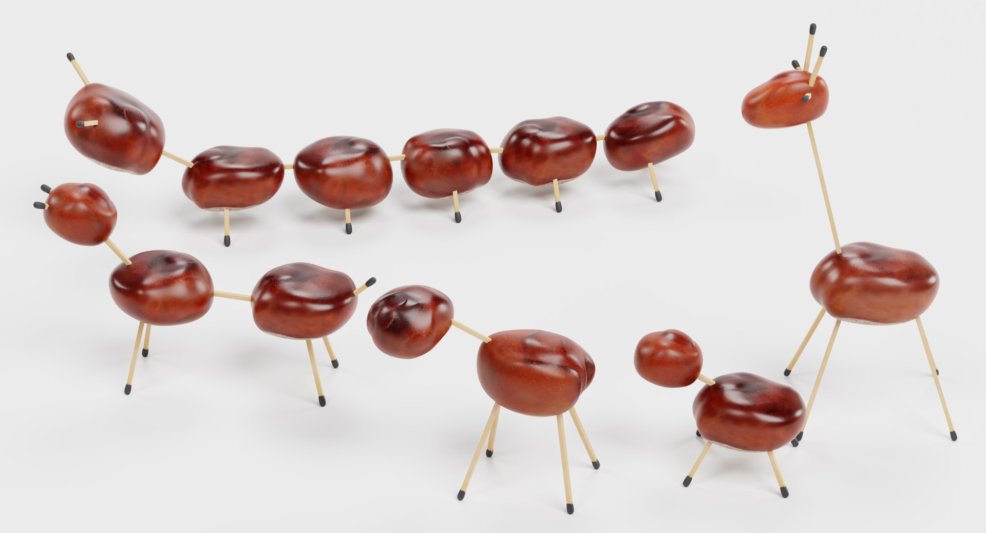 Chestnut Animals 3D - TurboSquid 1349146