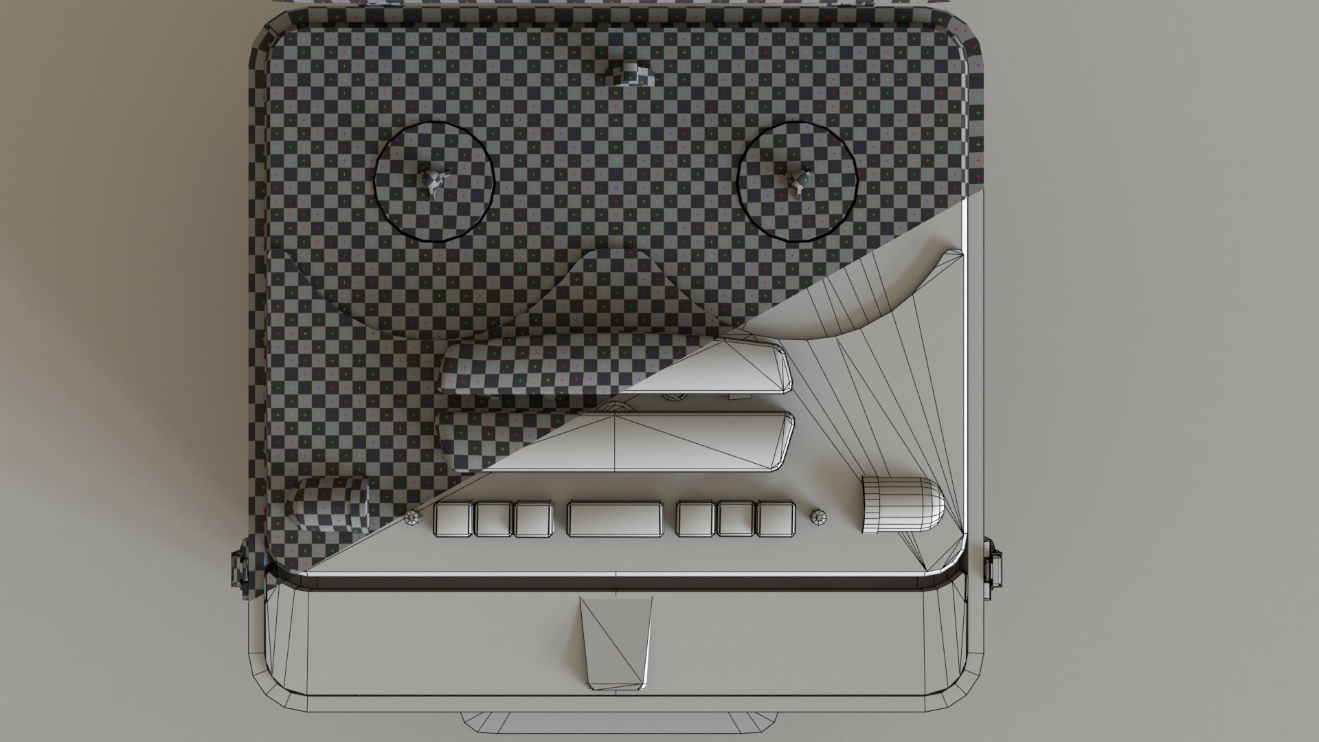 3D Vintage Tape Recorder Model - TurboSquid 1295440
