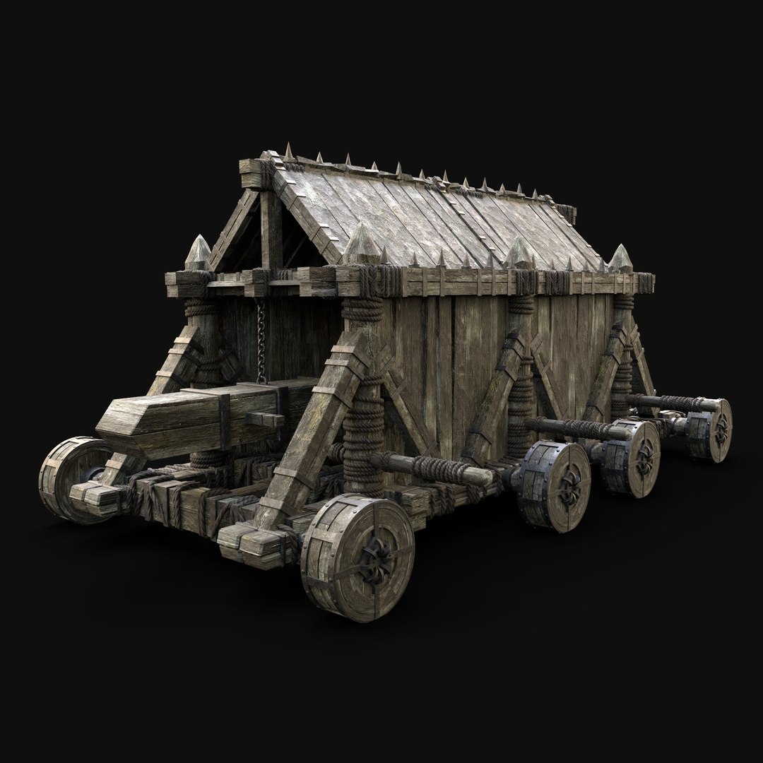 BATTERING RAM WAR MACHINE MEDIEVAL SIEGE ENGINE PACK COLLECTION 3D ...