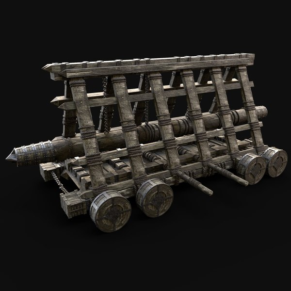 BATTERING RAM WAR MACHINE MEDIEVAL SIEGE ENGINE PACK COLLECTION 3D ...
