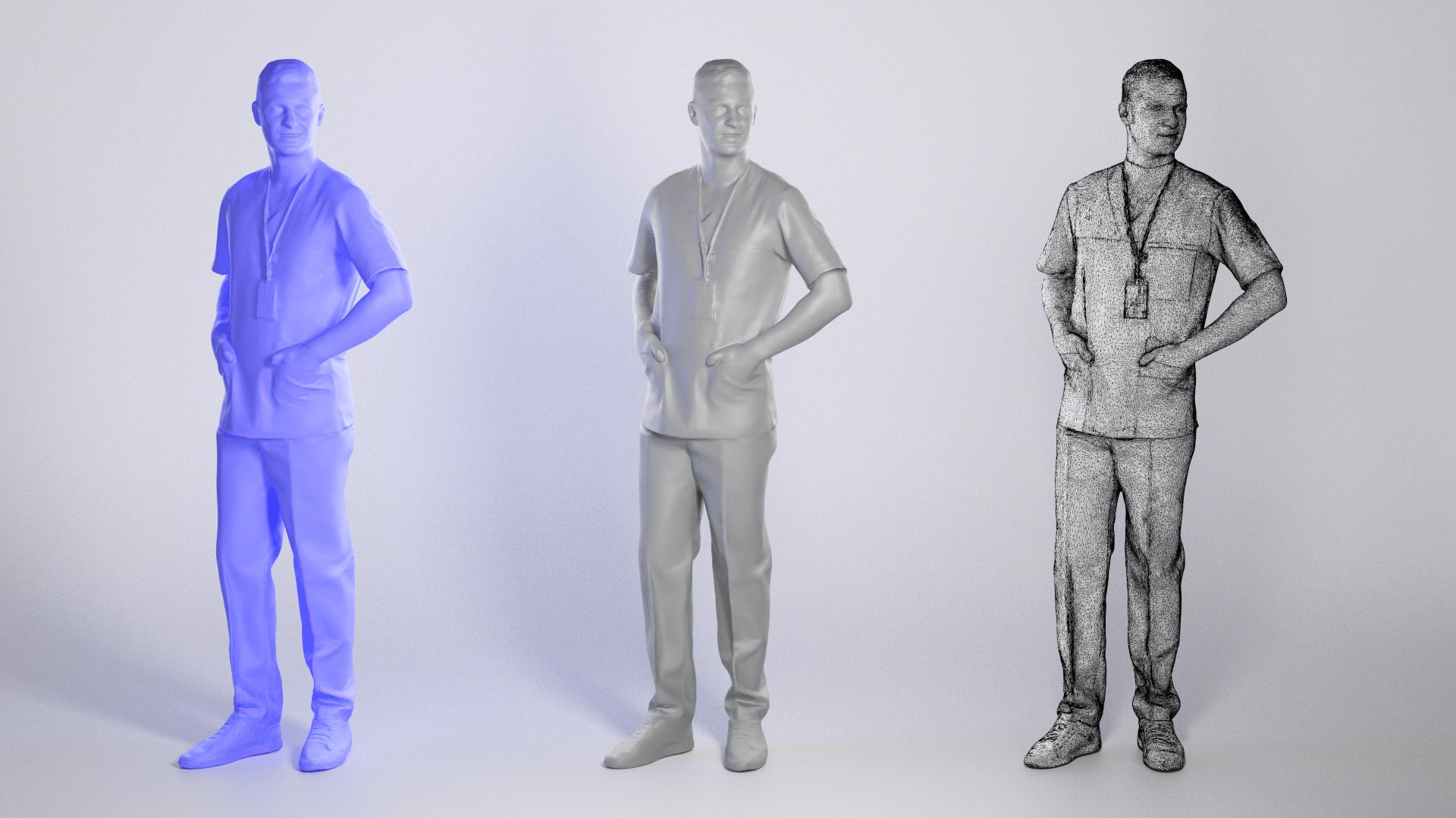 Hospital Personnel 25 3D Model - TurboSquid 2080421