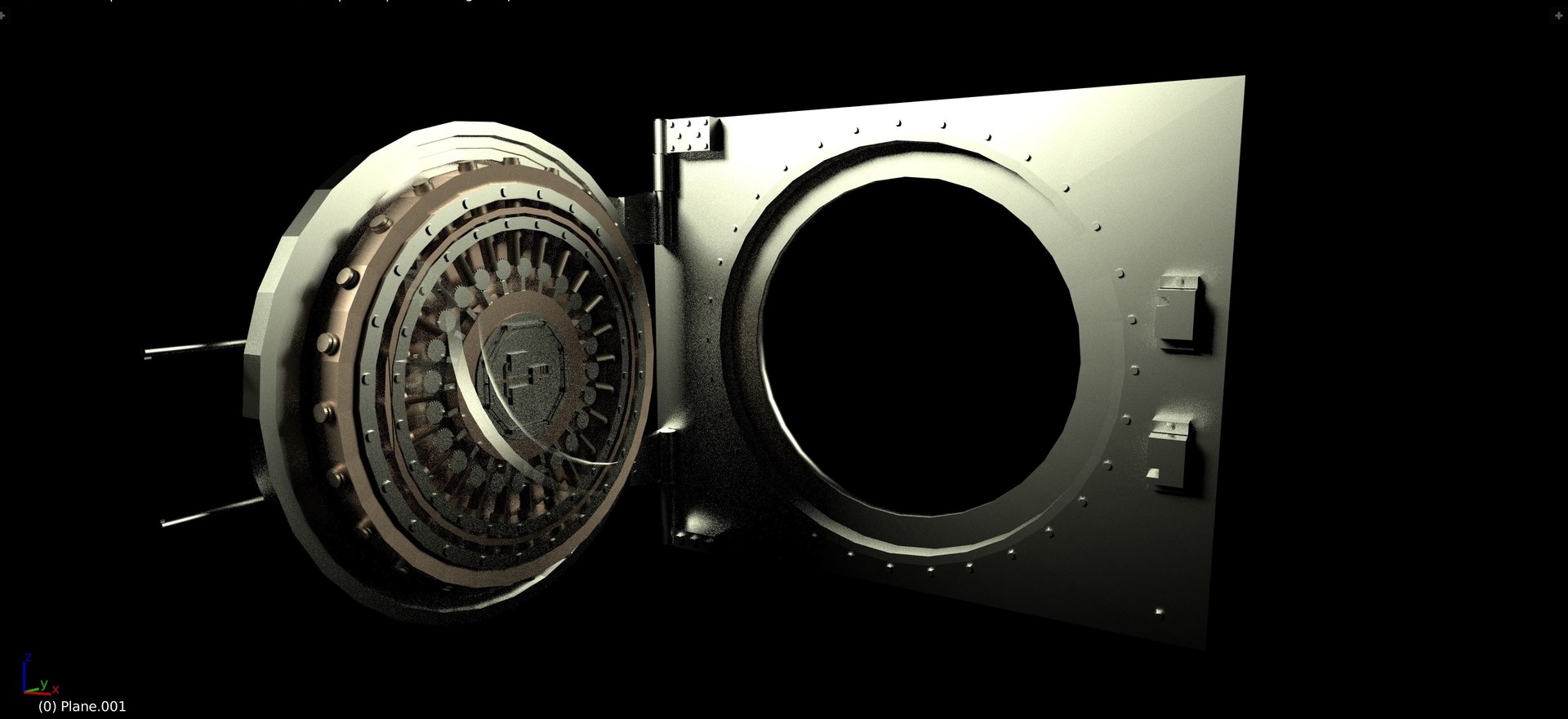 Bank Vault Scene Money 3D Model - TurboSquid 1495918