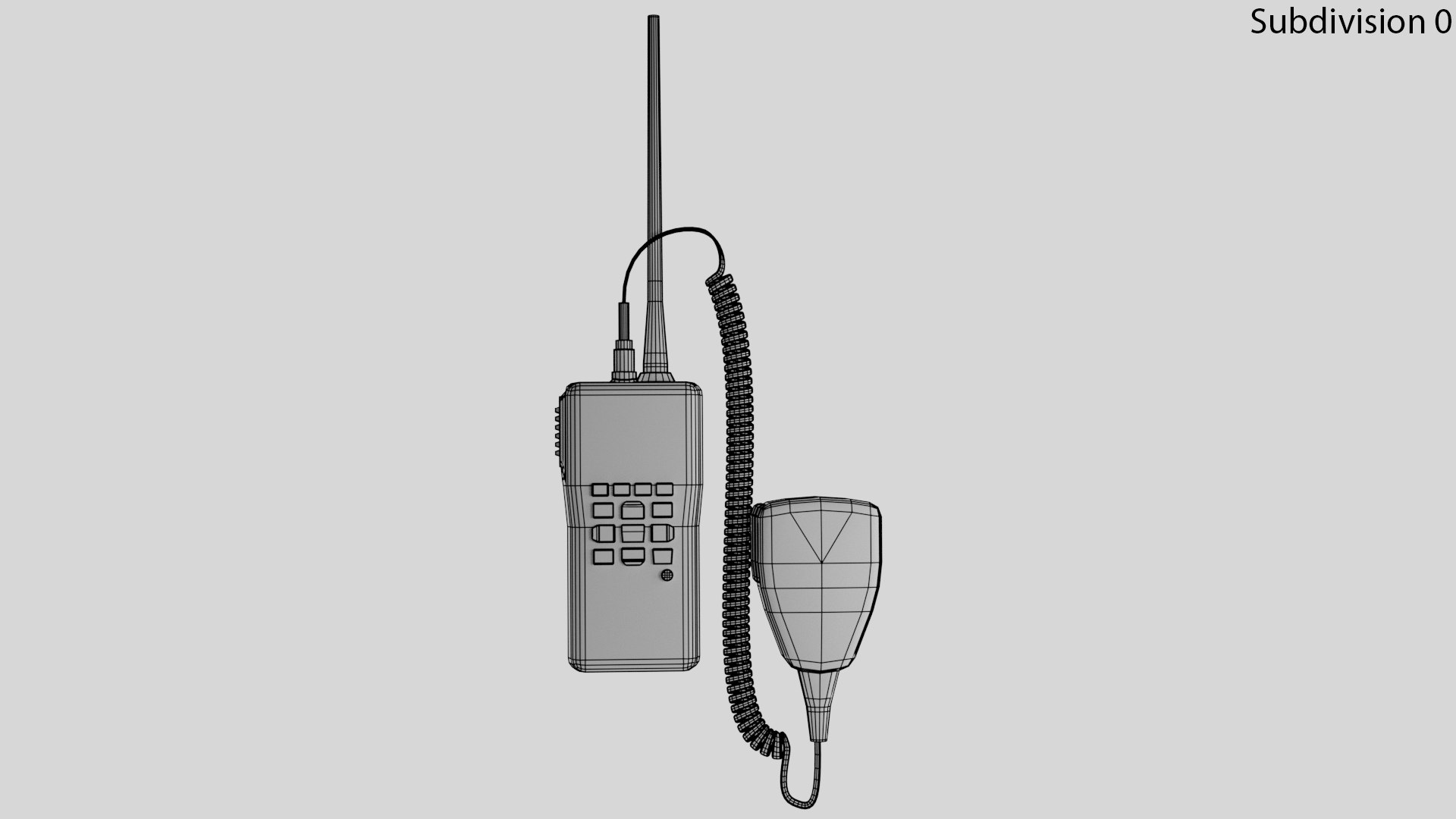 3D realistic portable radio - TurboSquid 1448026