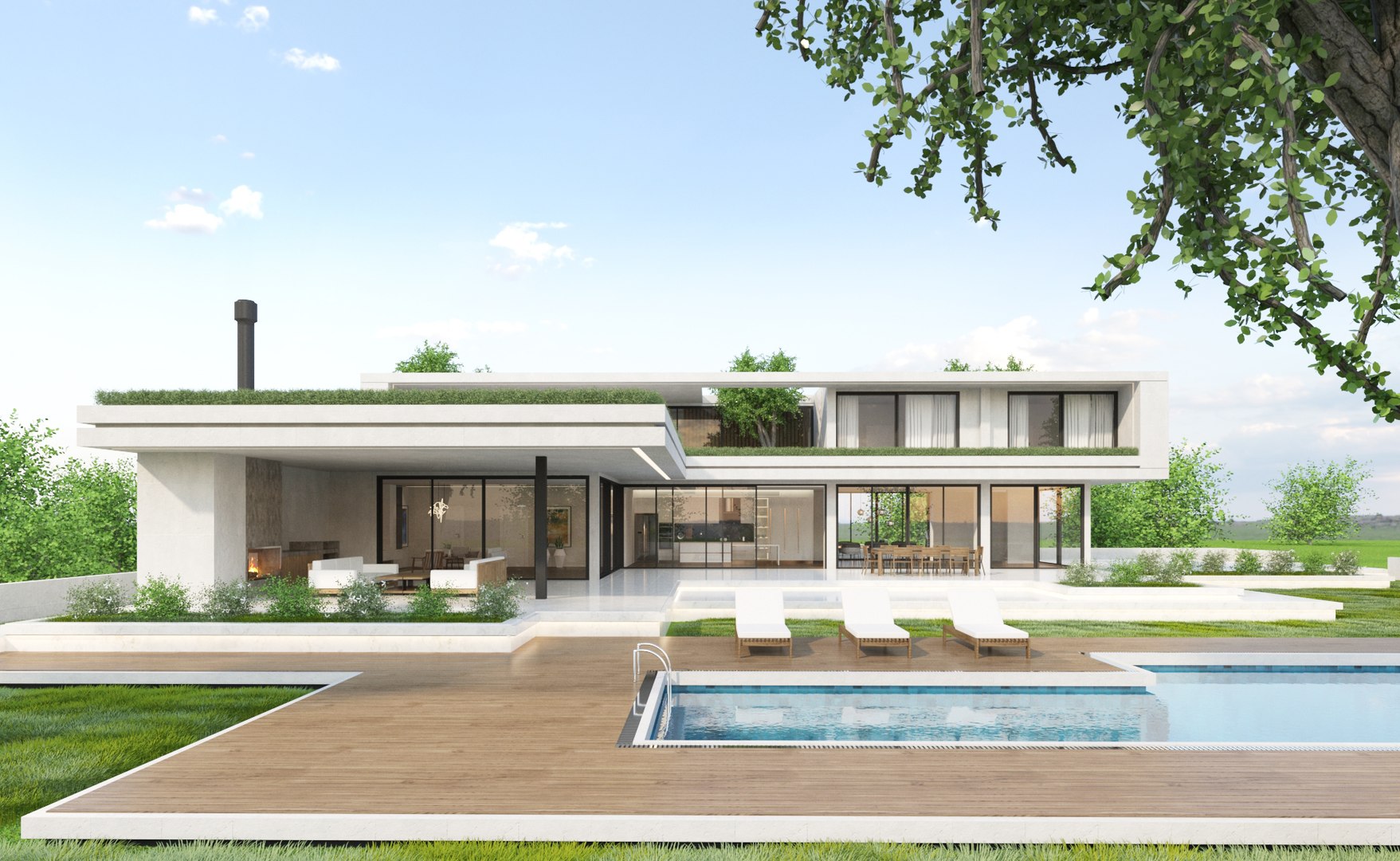 3D Minimalistic Modern Villa Exterior And Interior Model - TurboSquid ...