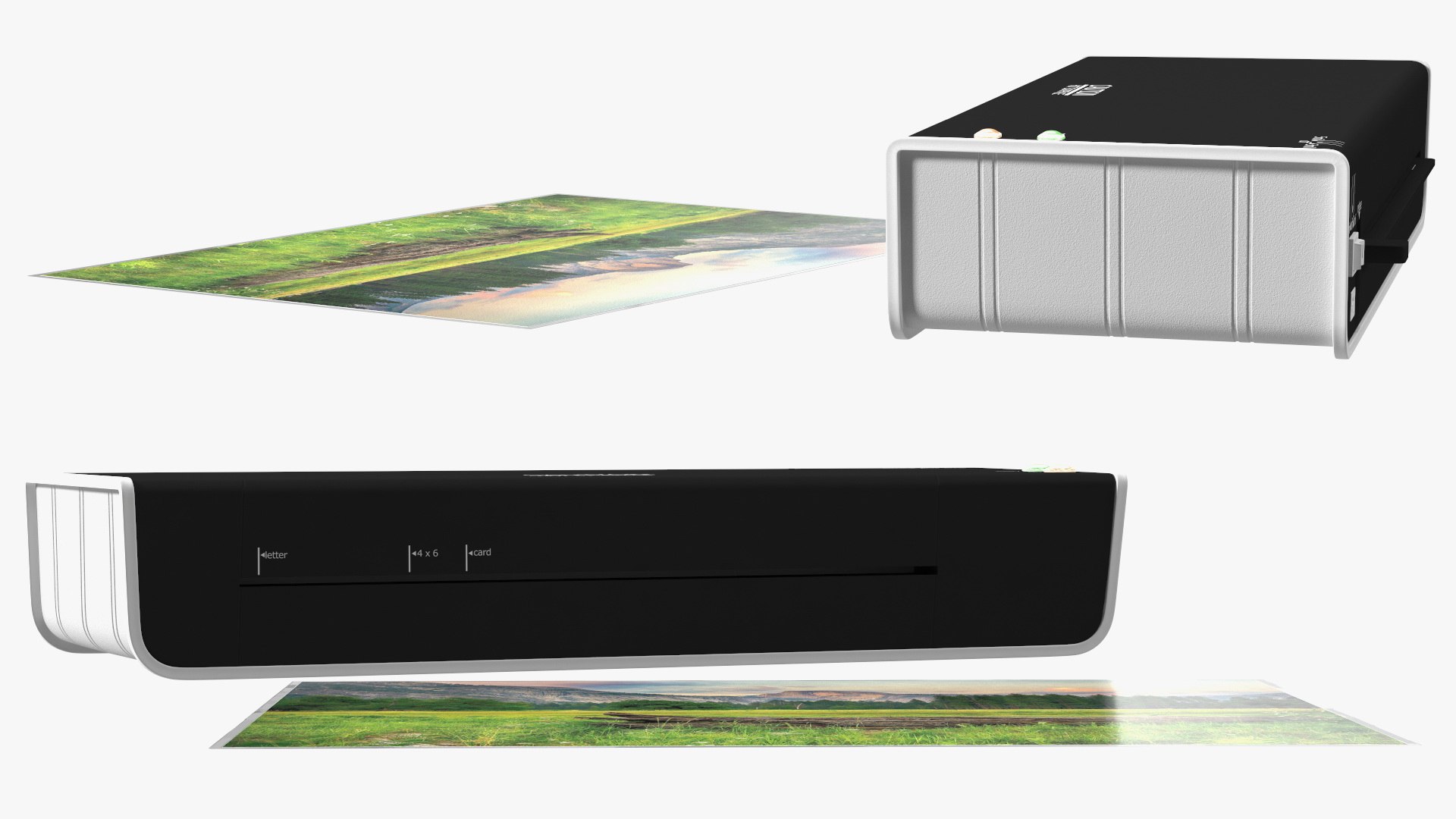 3D A4 Laminator Machine with Paper model - TurboSquid 1896257