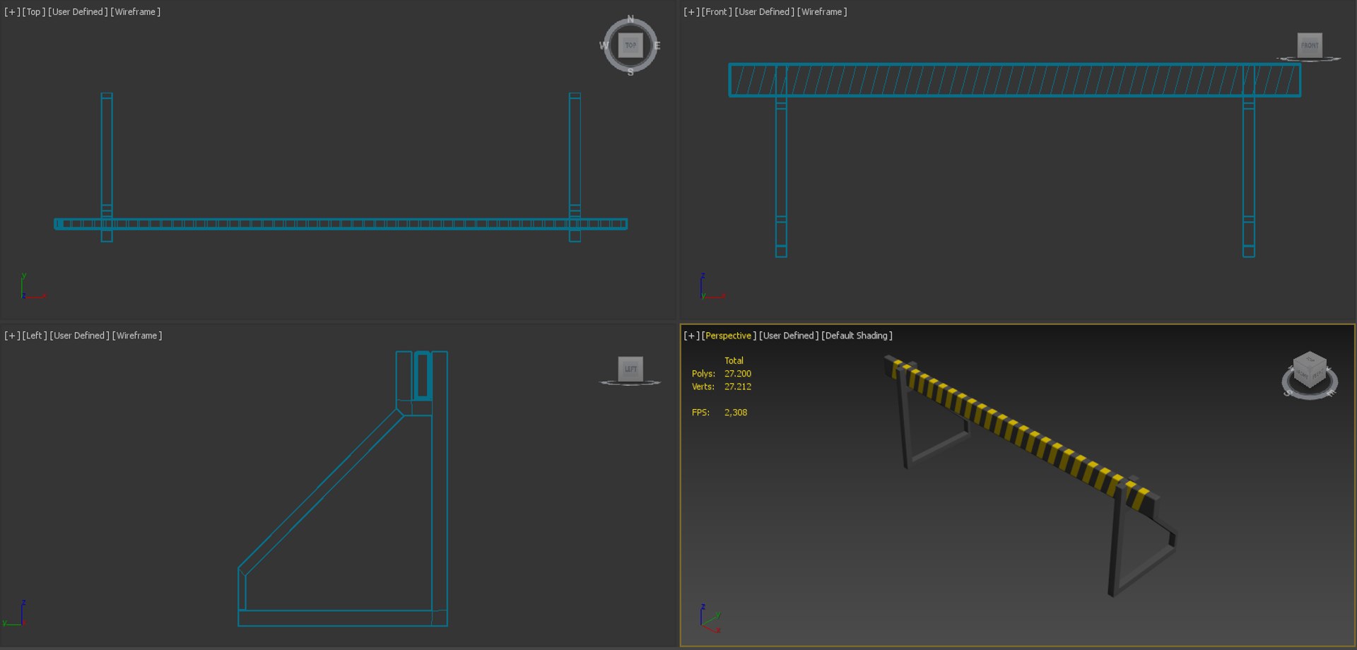 Crowd Barrier Model - TurboSquid 1958900
