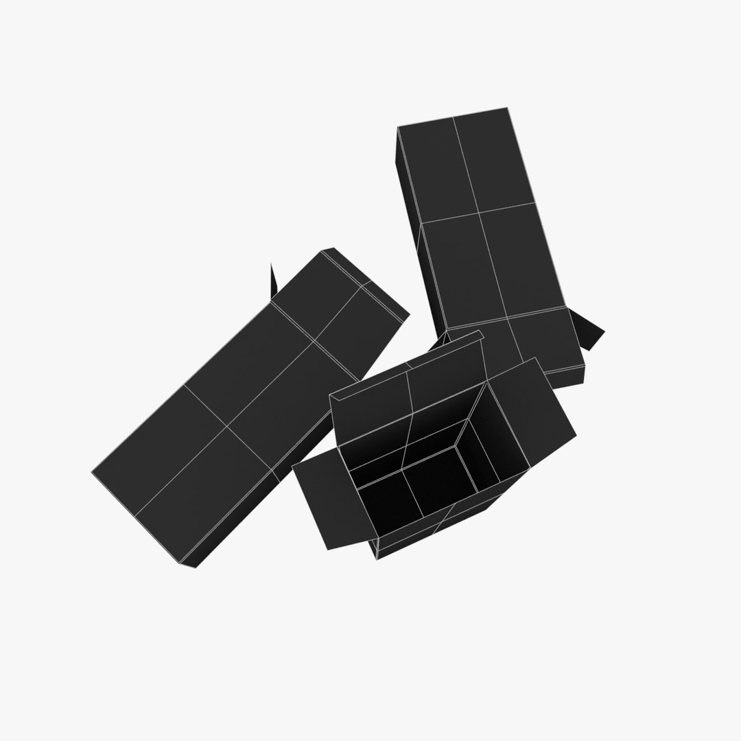 3D Army K-rations Boxes End - TurboSquid 1189396