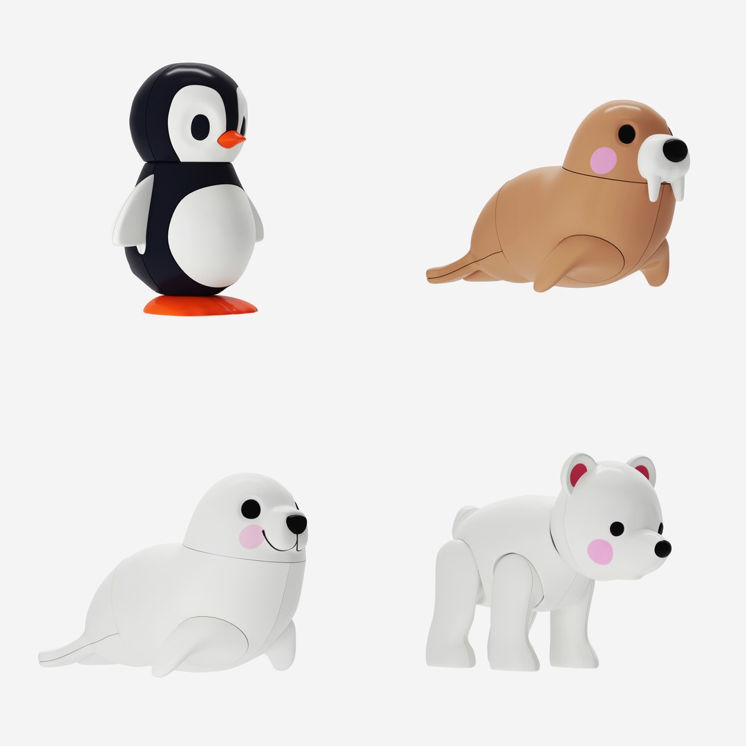 3D Toys First Friends Polar Set Model - TurboSquid 1936528