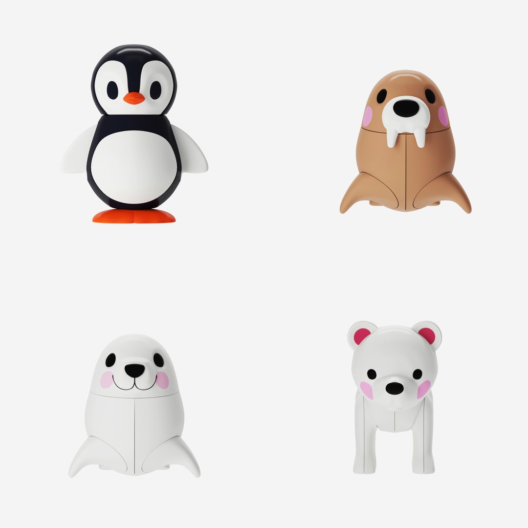 3D Toys First Friends Polar Set Model - TurboSquid 1936528