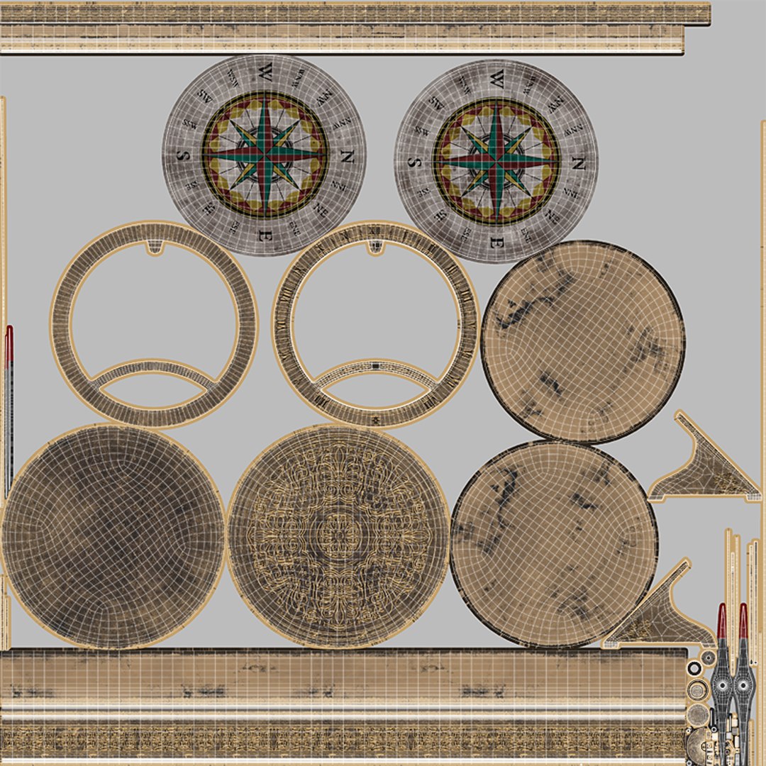 Old Copper Compass 3D Model - TurboSquid 2427721