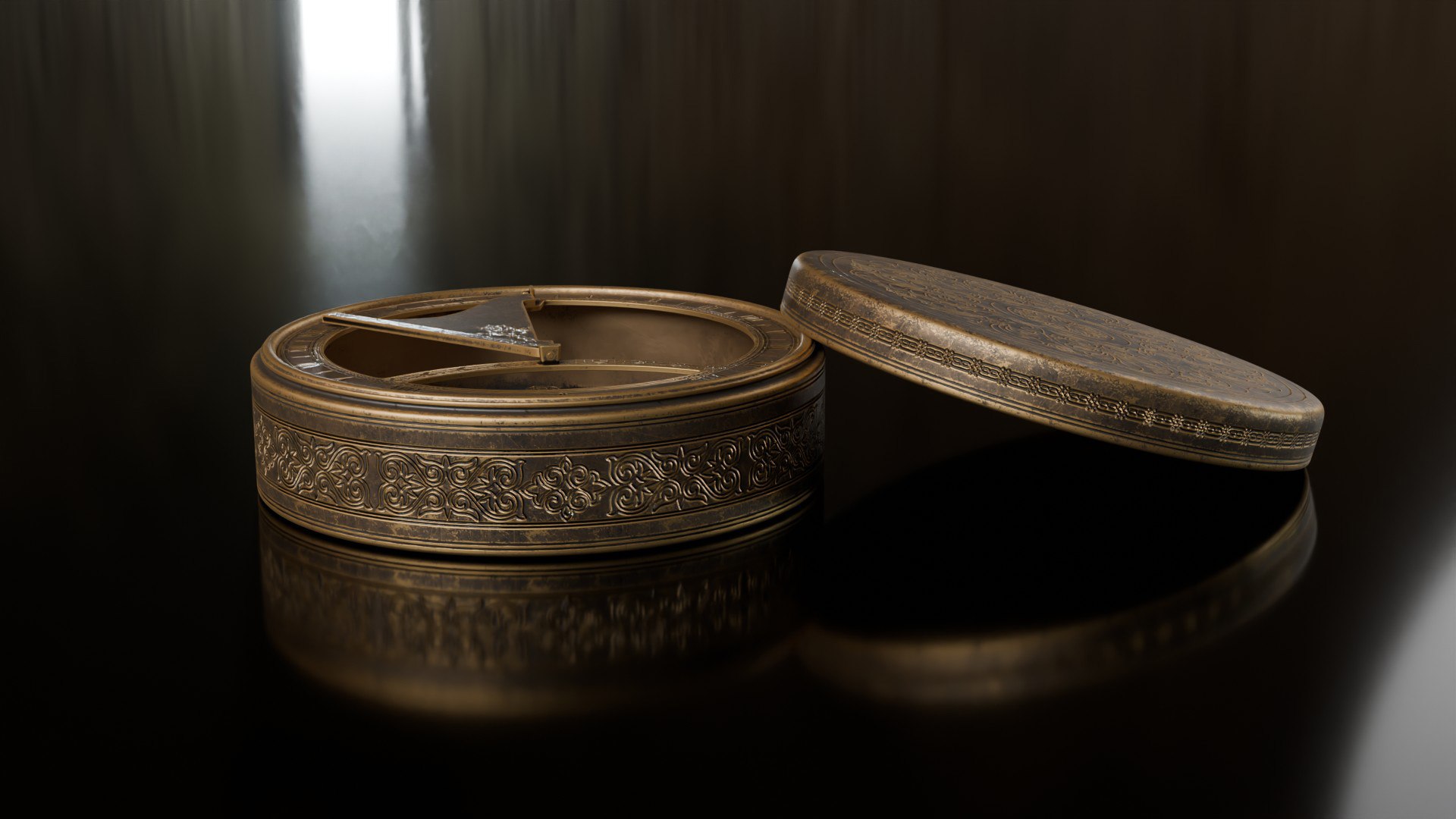 Old Copper Compass 3D Model - TurboSquid 2427721