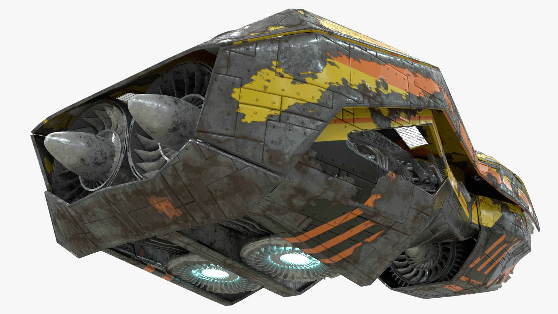 Spacecraft hover engine 3D model - TurboSquid 1469213