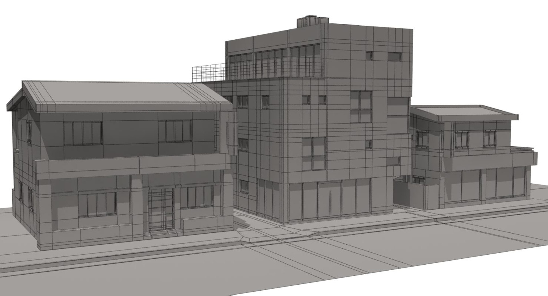 3d Obj Building House