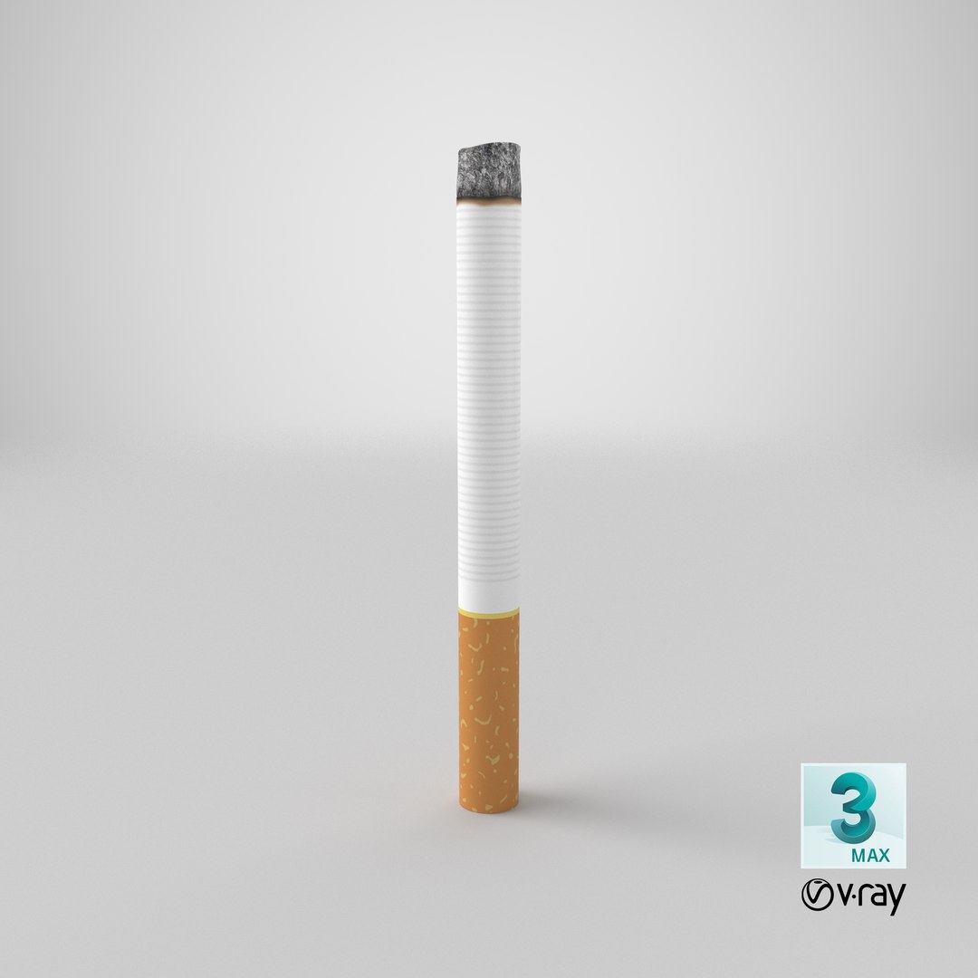 3D Used Cigarette Model - TurboSquid 2022237