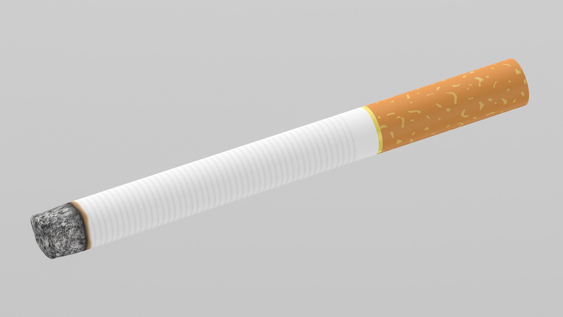 3D Used Cigarette Model - TurboSquid 2022237