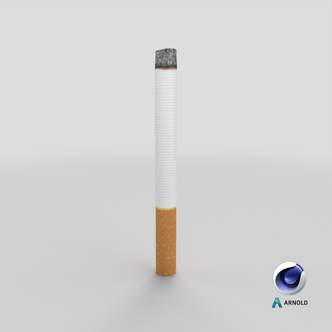 3D Used Cigarette Model - TurboSquid 2022237