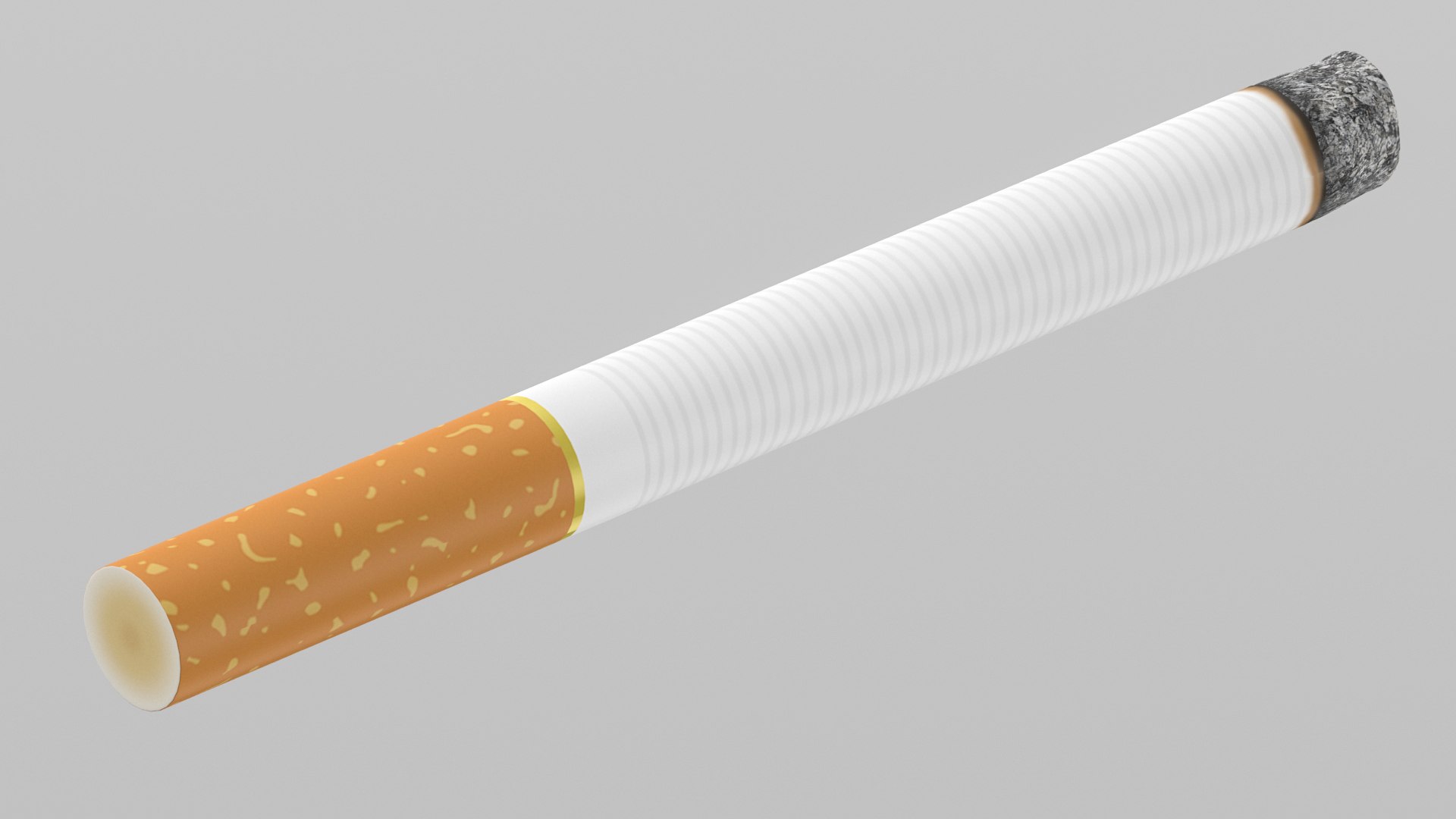 3D Used Cigarette Model - TurboSquid 2022237