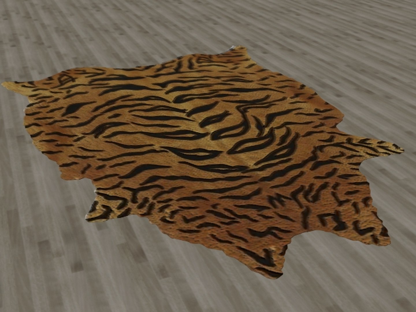 Fur Rug Tiger Skin 3d Max