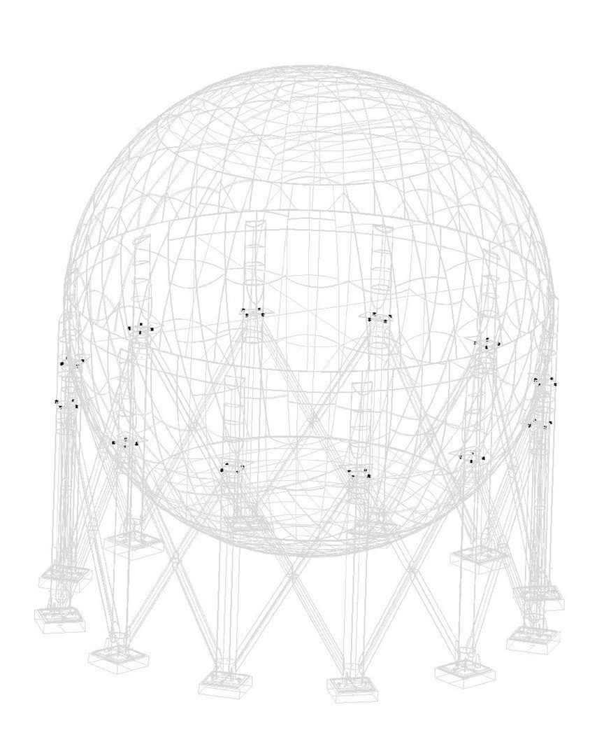 LNG Spherical Tank 3D Model - TurboSquid 1739020