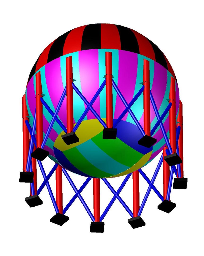 LNG Spherical Tank 3D Model - TurboSquid 1739020