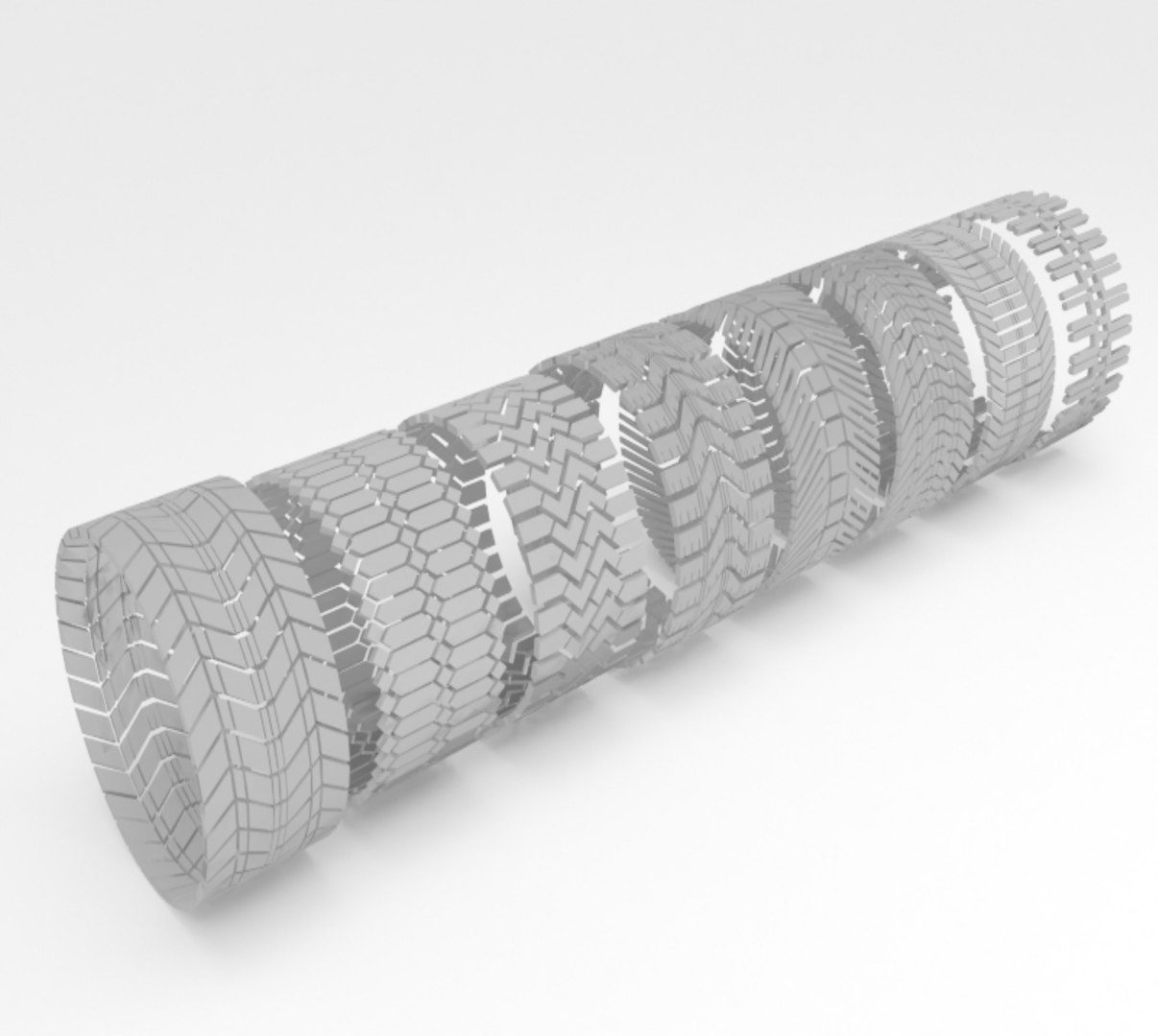 3D Tire Ruber Tracks - TurboSquid 1762153