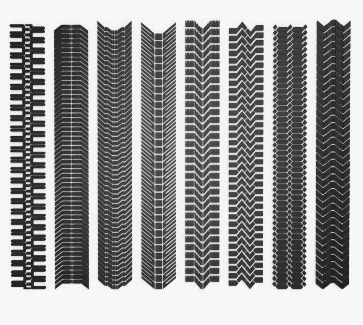 3D Tire Ruber Tracks - TurboSquid 1762153