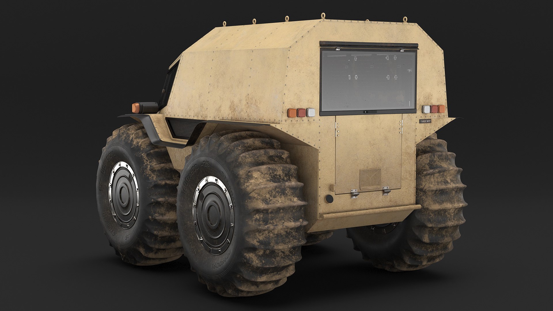 Dirt Off Road Sherp ATV Rigged 3D model - TurboSquid 2163506