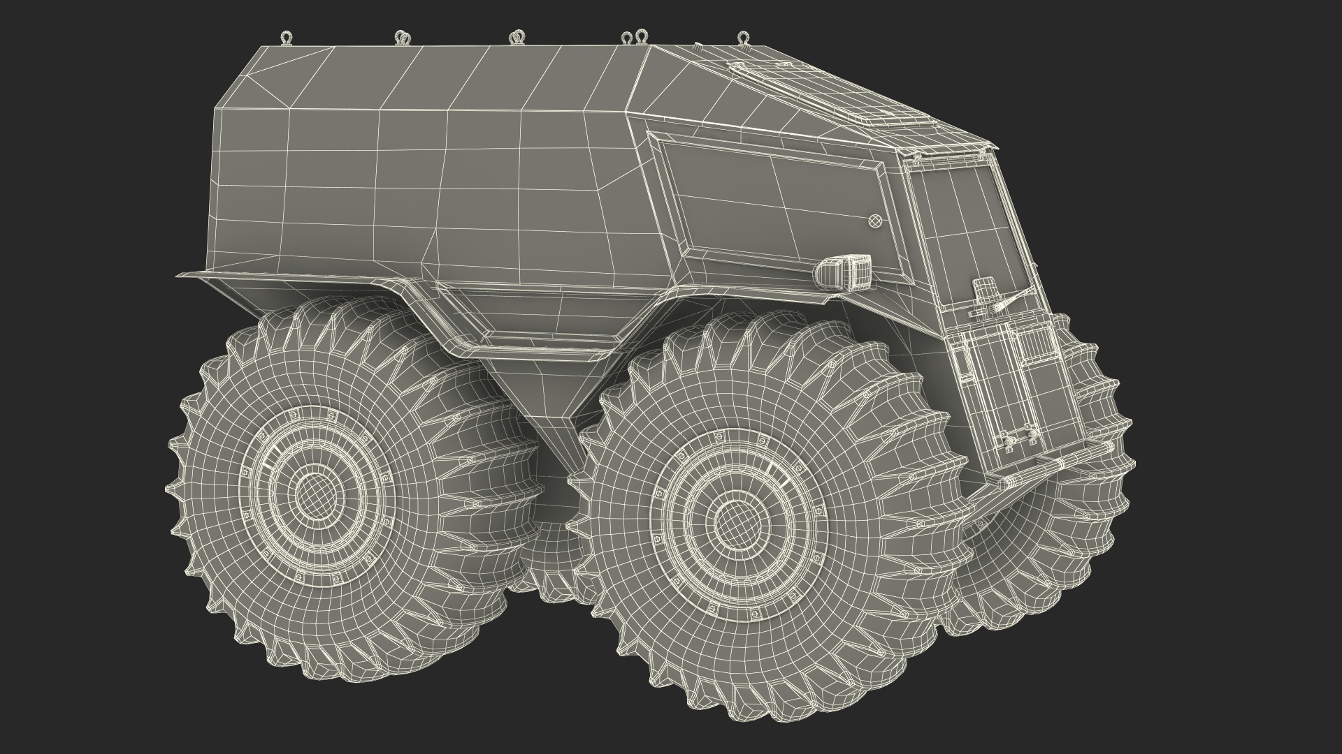 Dirt Off Road Sherp ATV Rigged 3D Model - TurboSquid 2163506